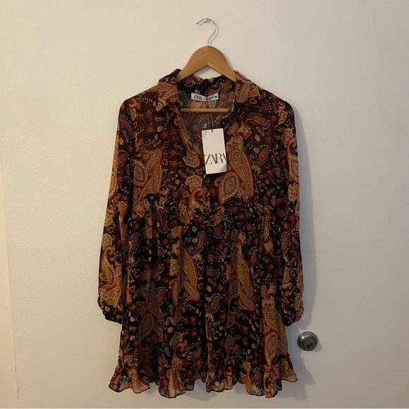 Zara | Dresses | Nwt Zara Paisley Dress | Poshmark
